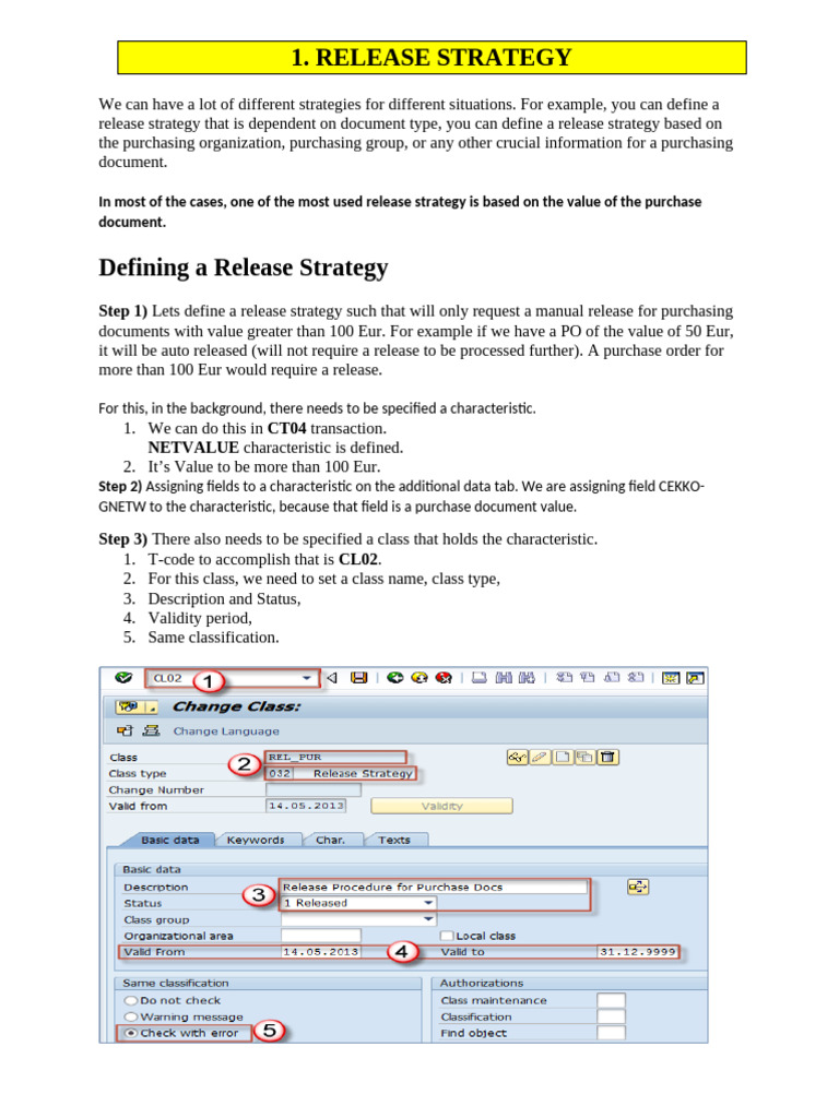 SAP PR PO Release Procedure | PDF | Computing | Computer Programming