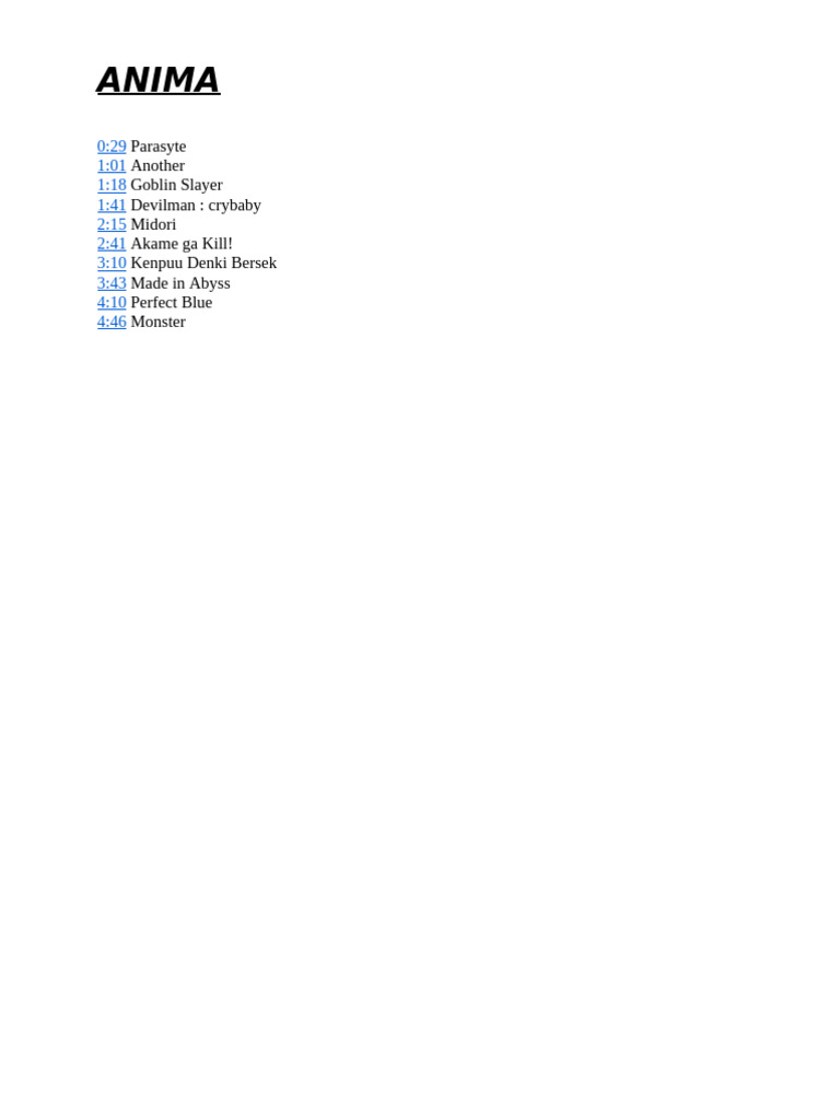Anima | PDF