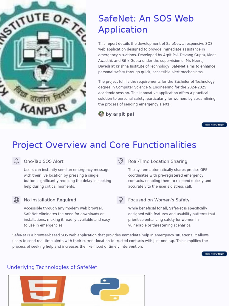 SafeNet An SOS Web Application | PDF | Usability | User (Computing)