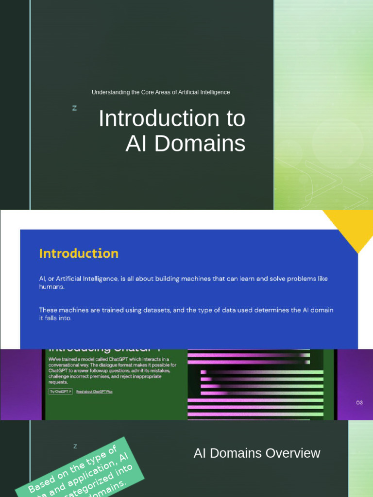 Overview of AI Domains | PDF