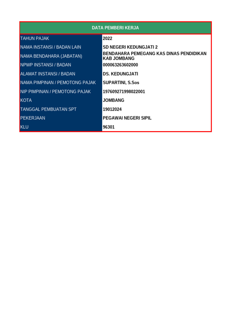 Aplikasi Pajak SPT 1770S - 1721-A2 2023 | PDF