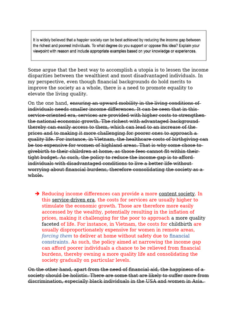 Some Argue That The Best Way To Accomplish A Utopia Is To Lessen The ...