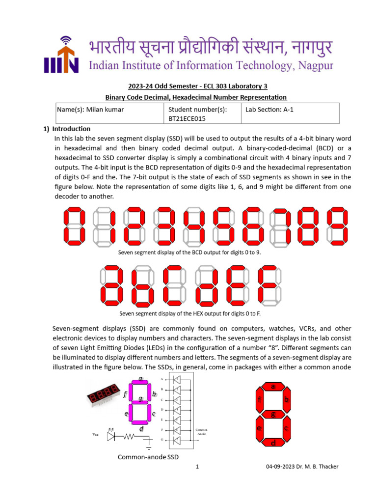 Milan HDL l3 | PDF | Binary Coded Decimal | Computer Architecture