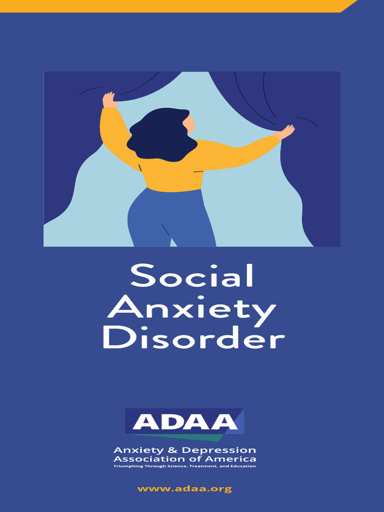 ADAA Social Anxiety Disorder Brochure May 2025 | PDF | Anxiety ...