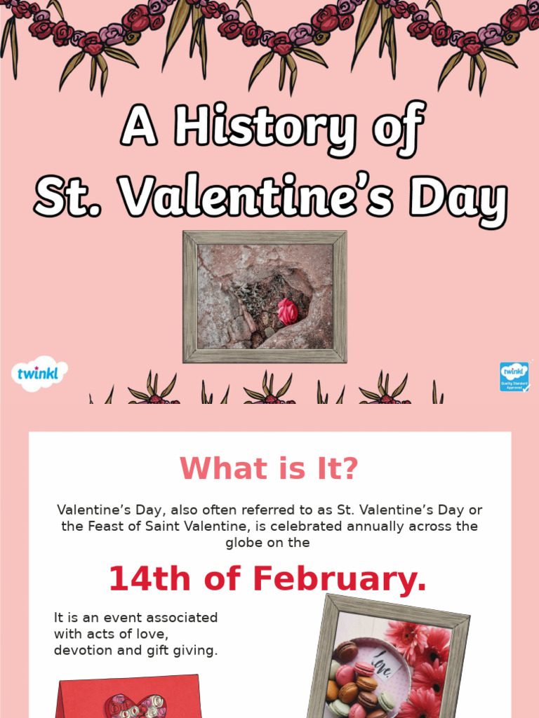 History of ST Valentines Day | PDF | Valentine's Day | Catholic Church