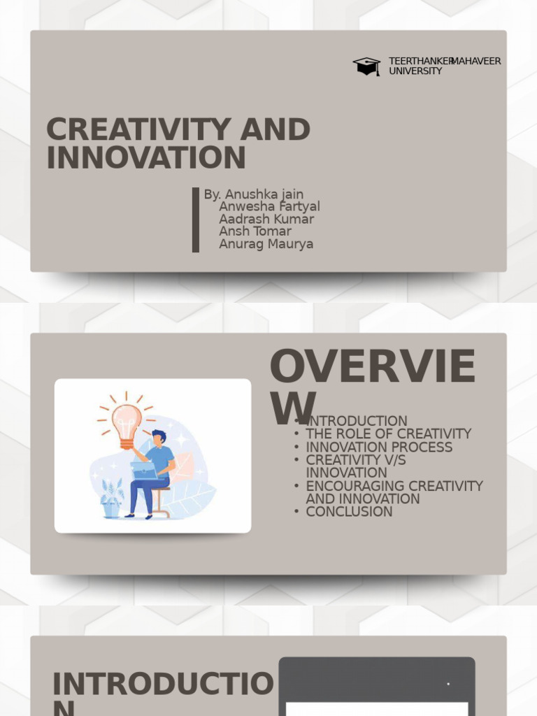 Creativity and Innovation | PDF | Creativity | Innovation