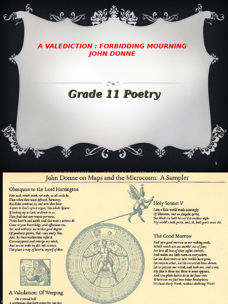 A Valediction Forbidding Mourning John Donne | PDF | Poetry