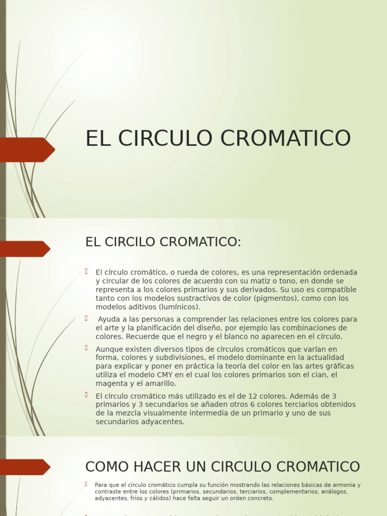 Cómo crear un círculo cromático | PDF | Color | Percepción visual