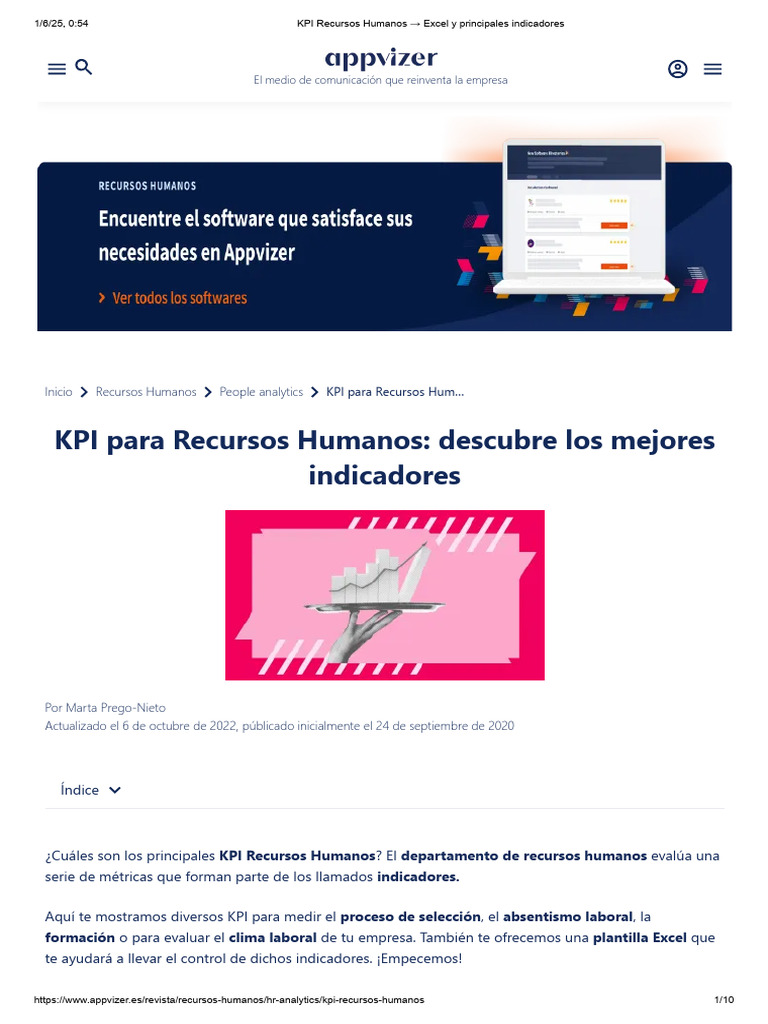 KPI Recursos Humanos Excel y Principales Indicadores | PDF | Gestión de recursos humanos ...