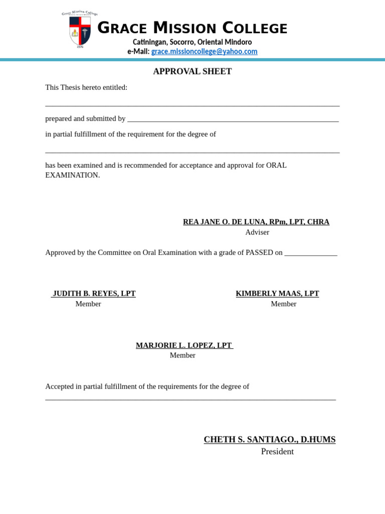 Research Approval Sheet | PDF