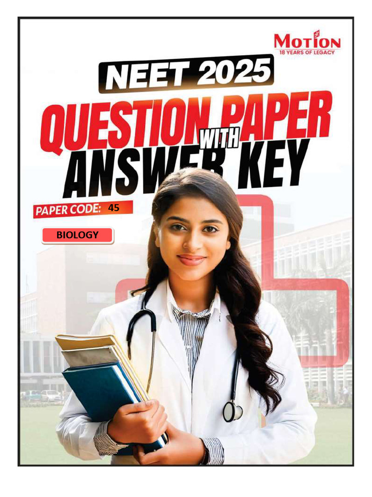 NEET-Biology Question Paper With Answer Key-250504113158 | PDF ...