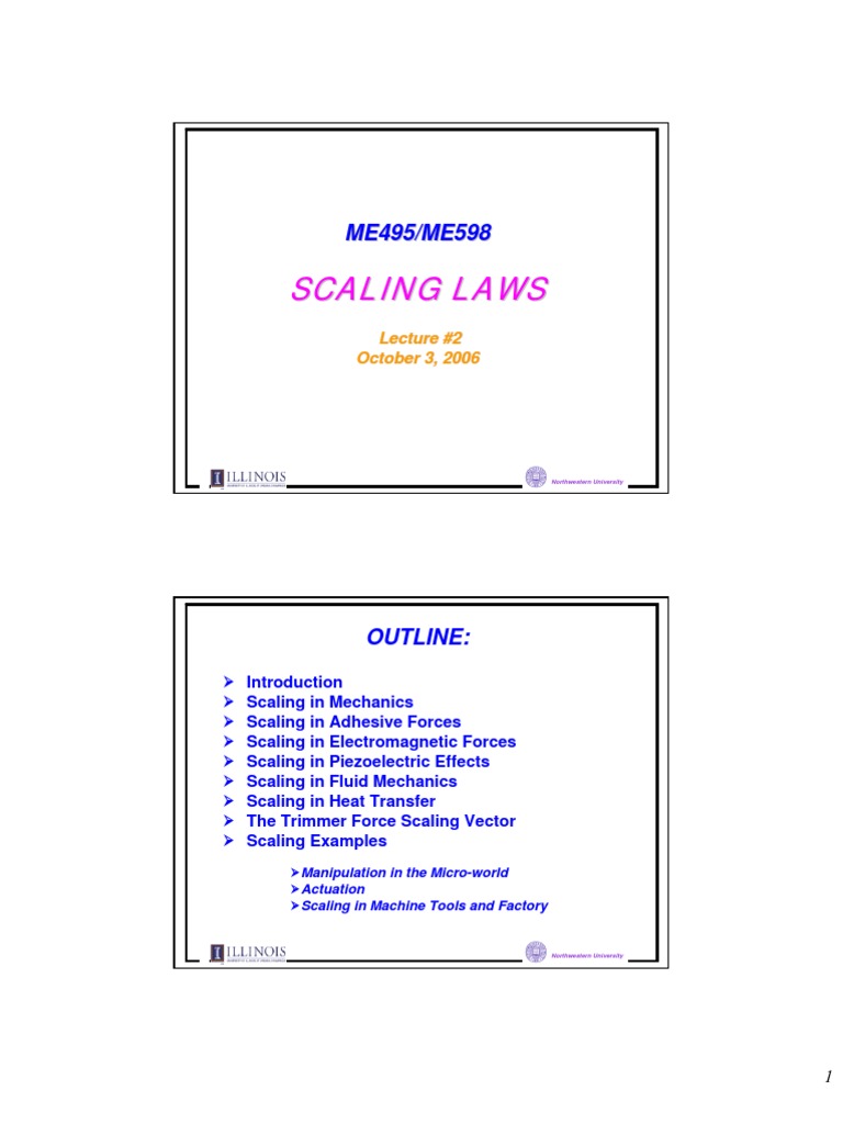 01 Scaling Laws | PDF | Fluid Dynamics | Shear Stress