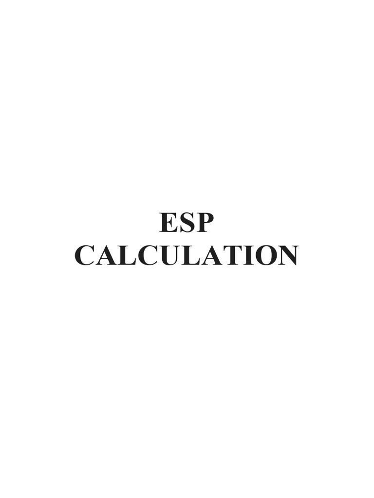 ESP Calculation | PDF