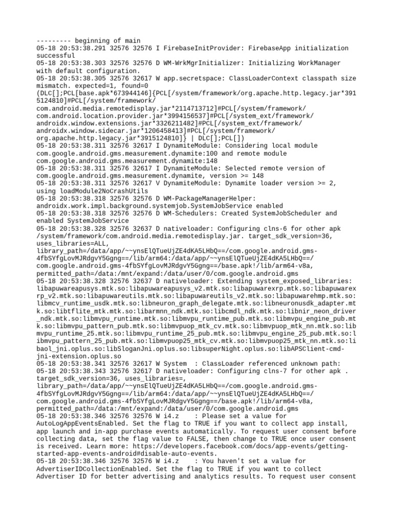 Com - Hello.miheapp - Secretspace Logcat | PDF | Computing | Operating ...