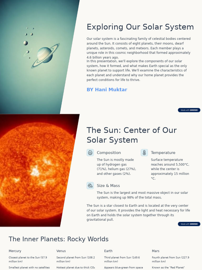 Exploring Our Solar System | PDF | Planets | Solar System