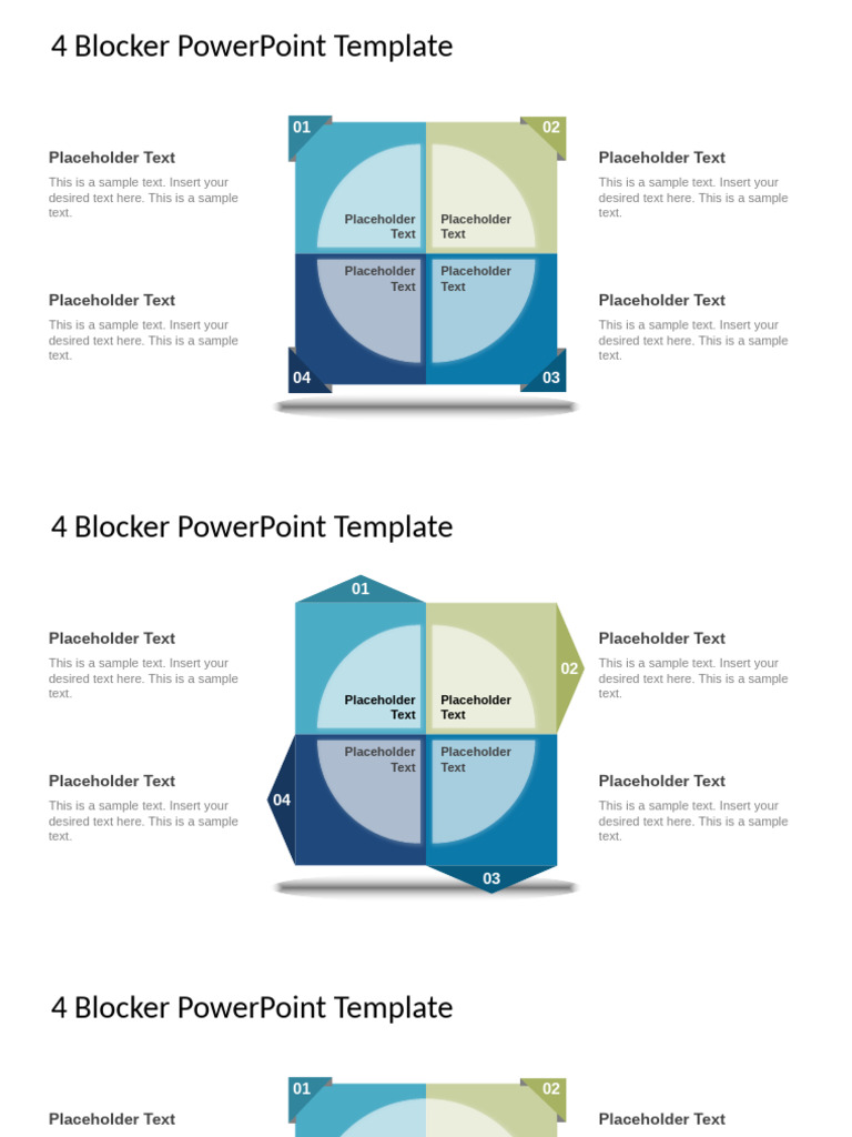 4 Blocker Powerpoint Template | PDF