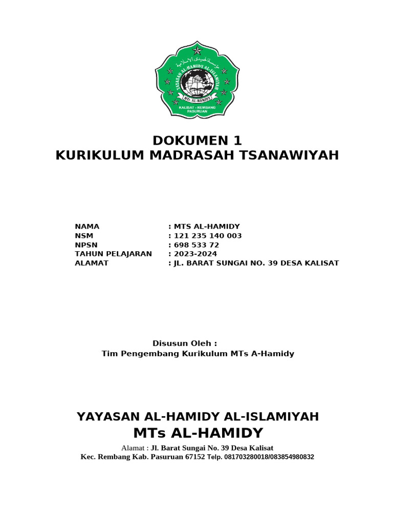 COVER DOKUMEN 1 Dan Lembar Pengesahan | PDF