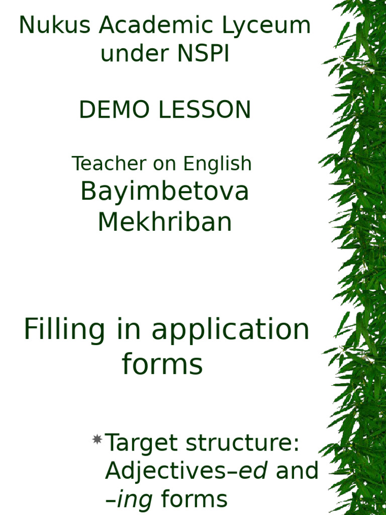 M. Bayimbetova Ashiq Sabaq | PDF