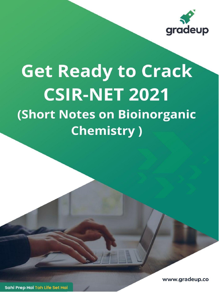 Short Note Bioinorganic Chemistry Gradeup 89 | PDF