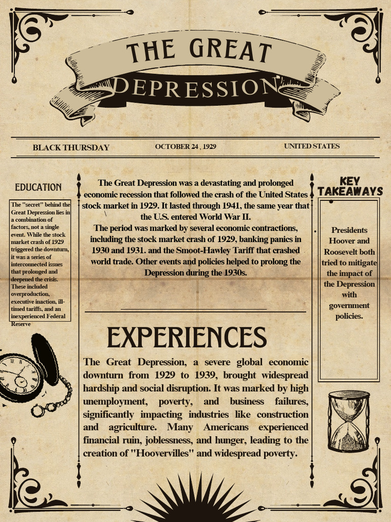 Overview of the Great Depression | PDF