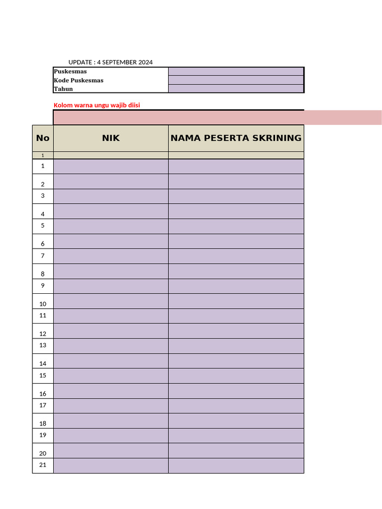 Import Skrining 2025 | PDF