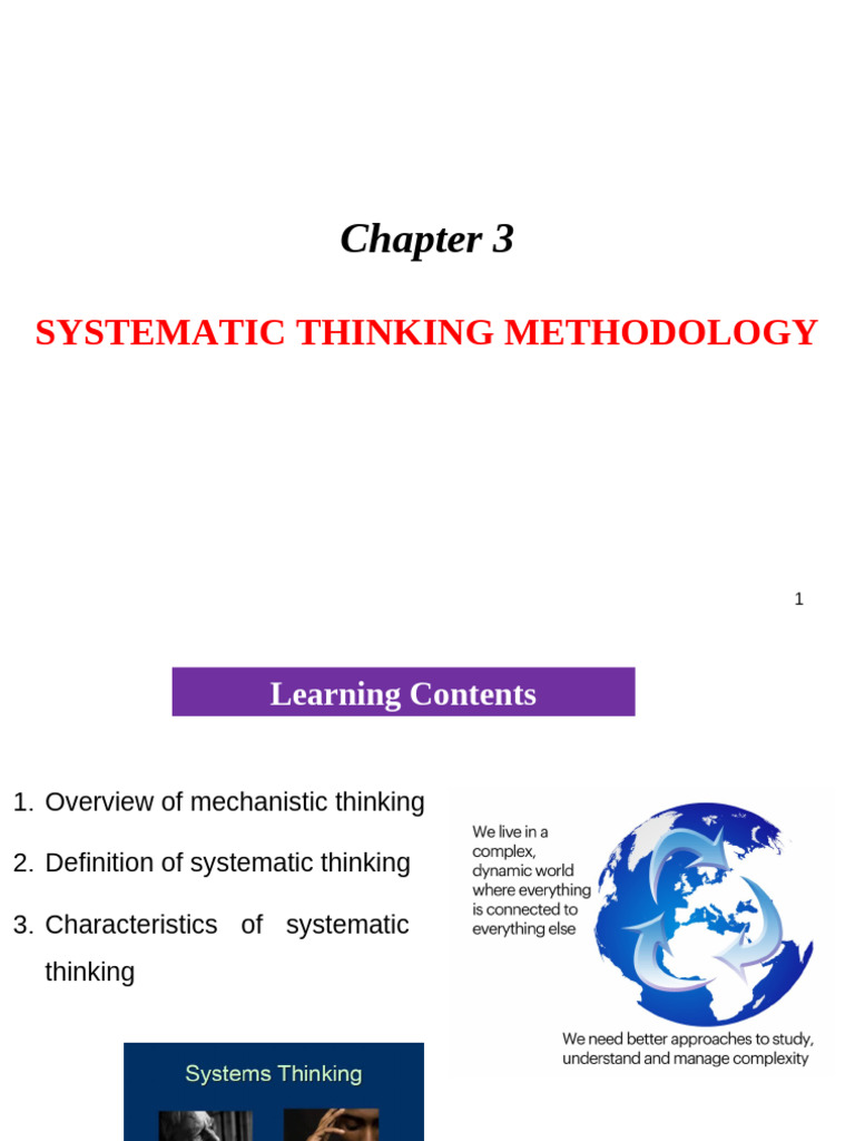Chapter 3 - SystematicThinking Methodology - FHQX | PDF | Thought ...