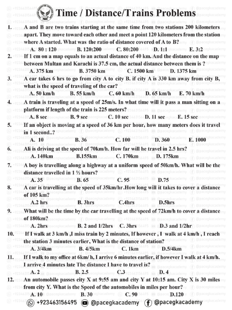 Trains Problem | PDF