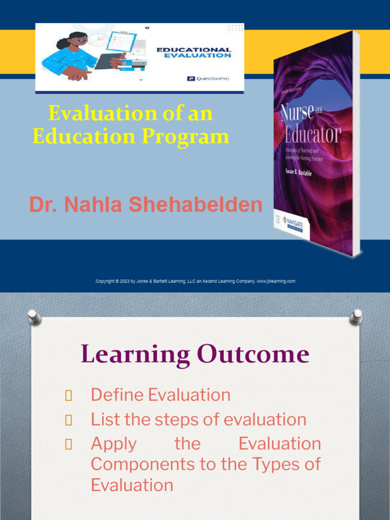 Lecture-10 Evaluation of Education Programpptx | PDF | Program Evaluation | Evaluation