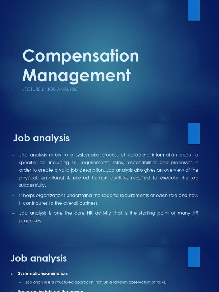 Compensation Management Lec7.Pptx | PDF | Recruitment | Industrial And Organizational Psychology