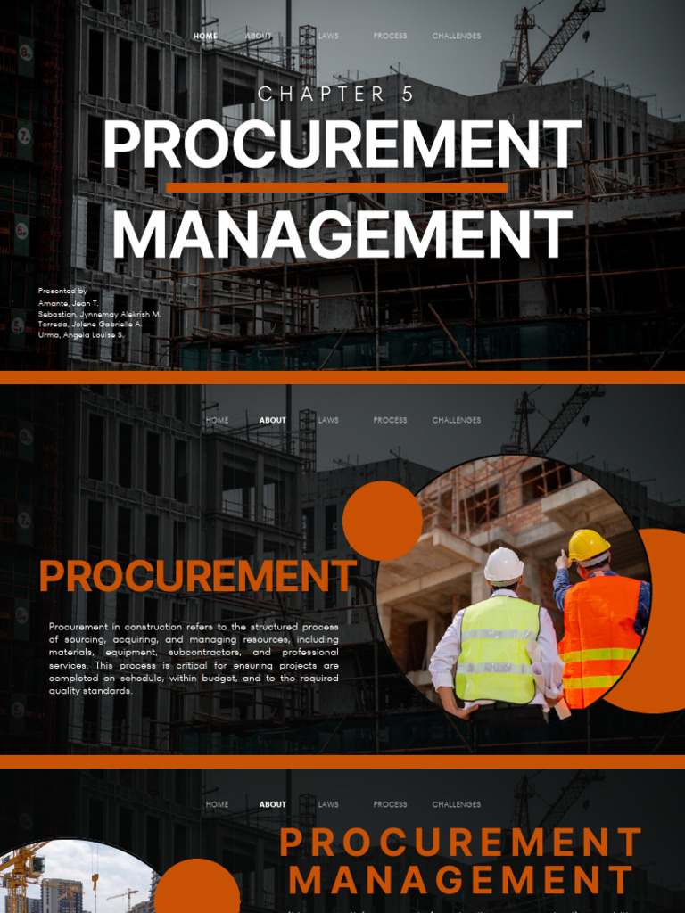 GROUP 5 - Procurement Management | PDF | General Contractor | Procurement