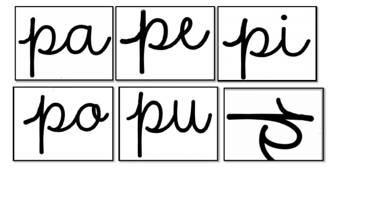 Letra P Tarjetas Léxicas | PDF