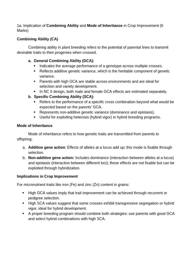 CPP512 Corrected NCII Solution | PDF | Plant Breeding | Dominance ...