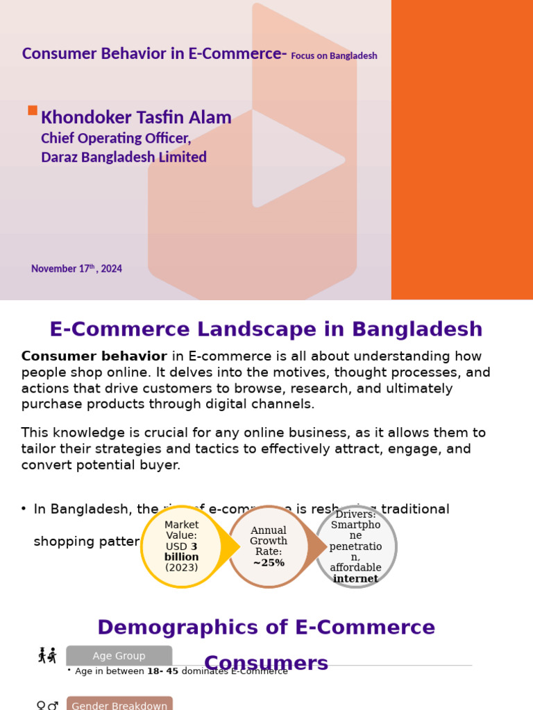 Consumer Behavior in E Commerce BD Tasfin | PDF | Consumer Behaviour | E Commerce
