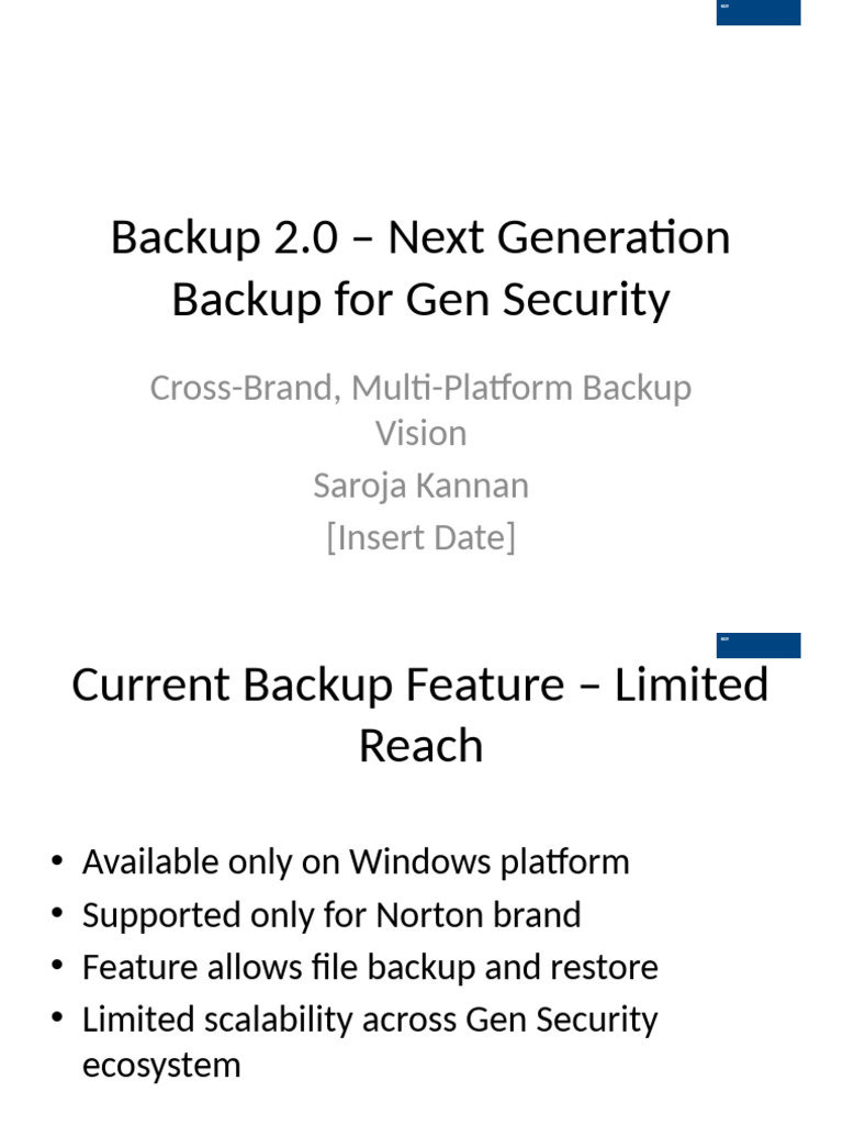 Backup 2 0 Presentation Final | PDF