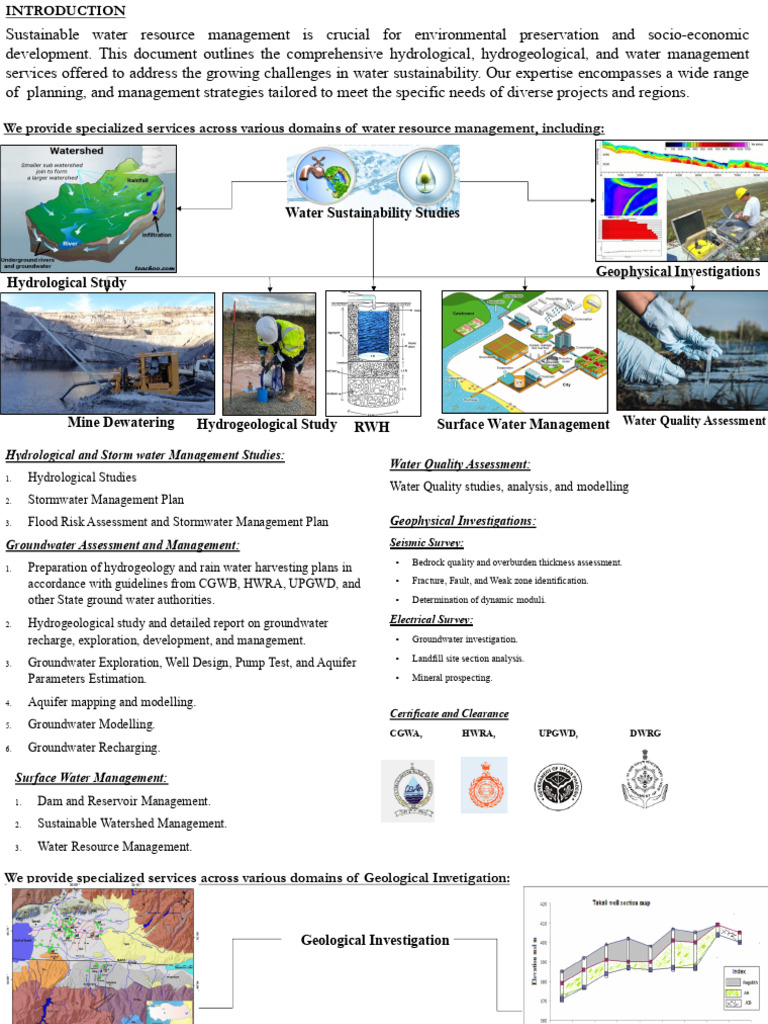 Hydrological, Hydrogeological & Geological Investigation | PDF ...
