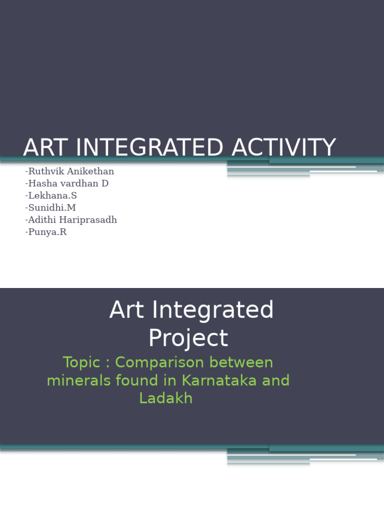 Art Integrated Activity | PDF | Limestone | Ore