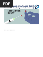 Needle Stick Injury Awareness Poster | PDF