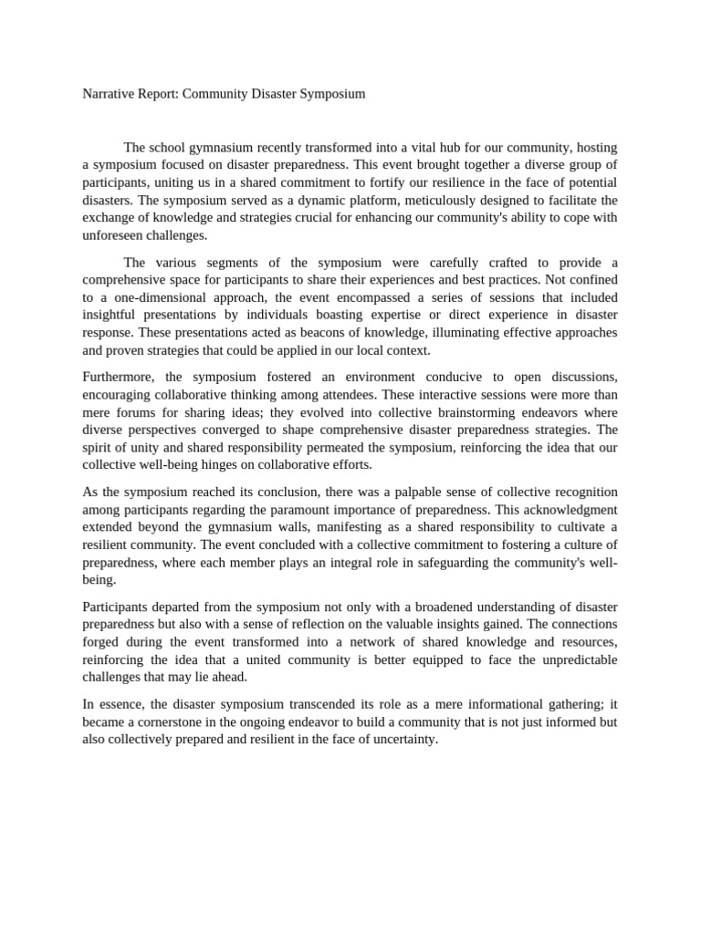 Narrative Report BethanyUvkappha | PDF | Gender | Gender Studies