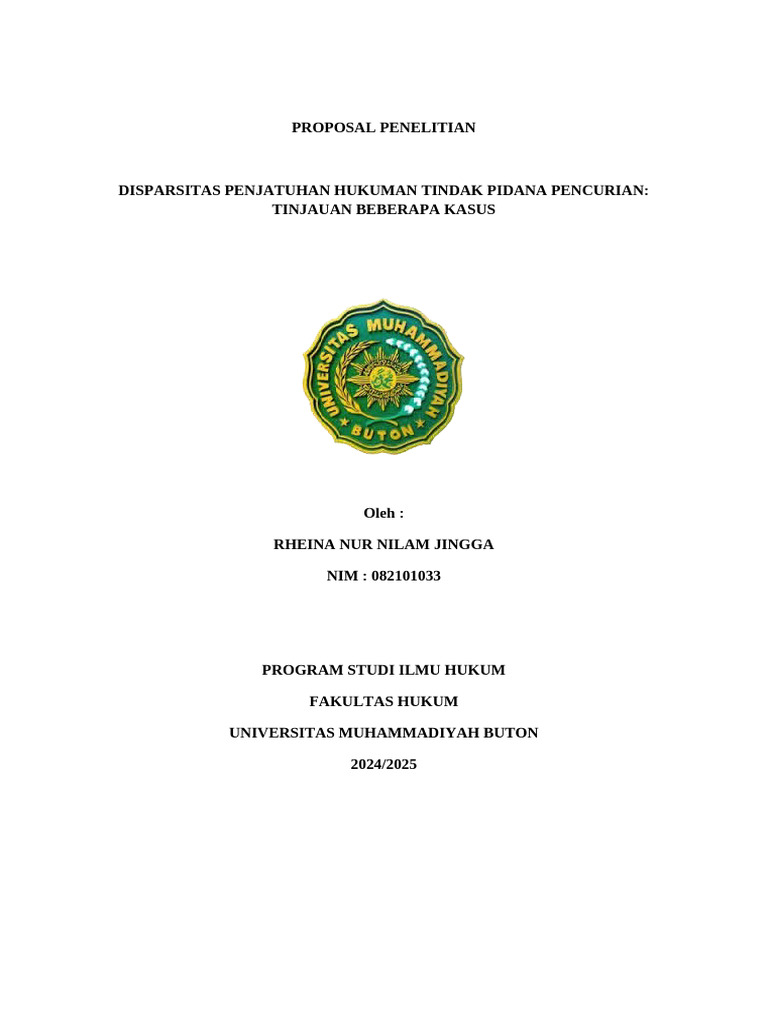 Proposal Rheina Nur Nilam Jingga | PDF