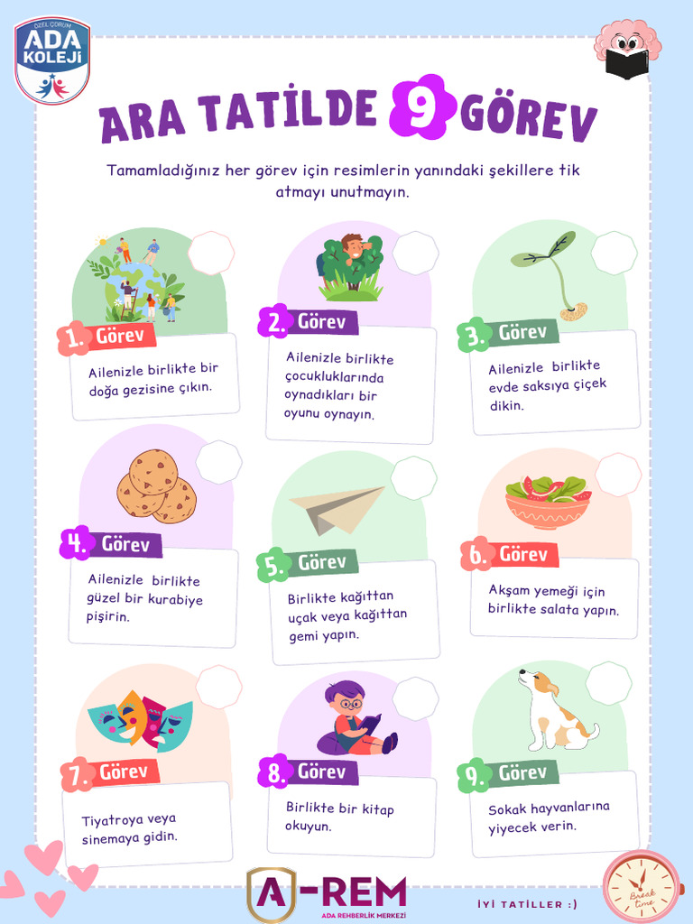 Ara Tatil Görevleri | PDF