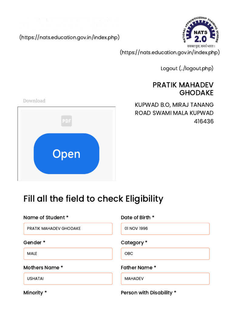 National Apprenticeship Training Scheme (NATS) | PDF