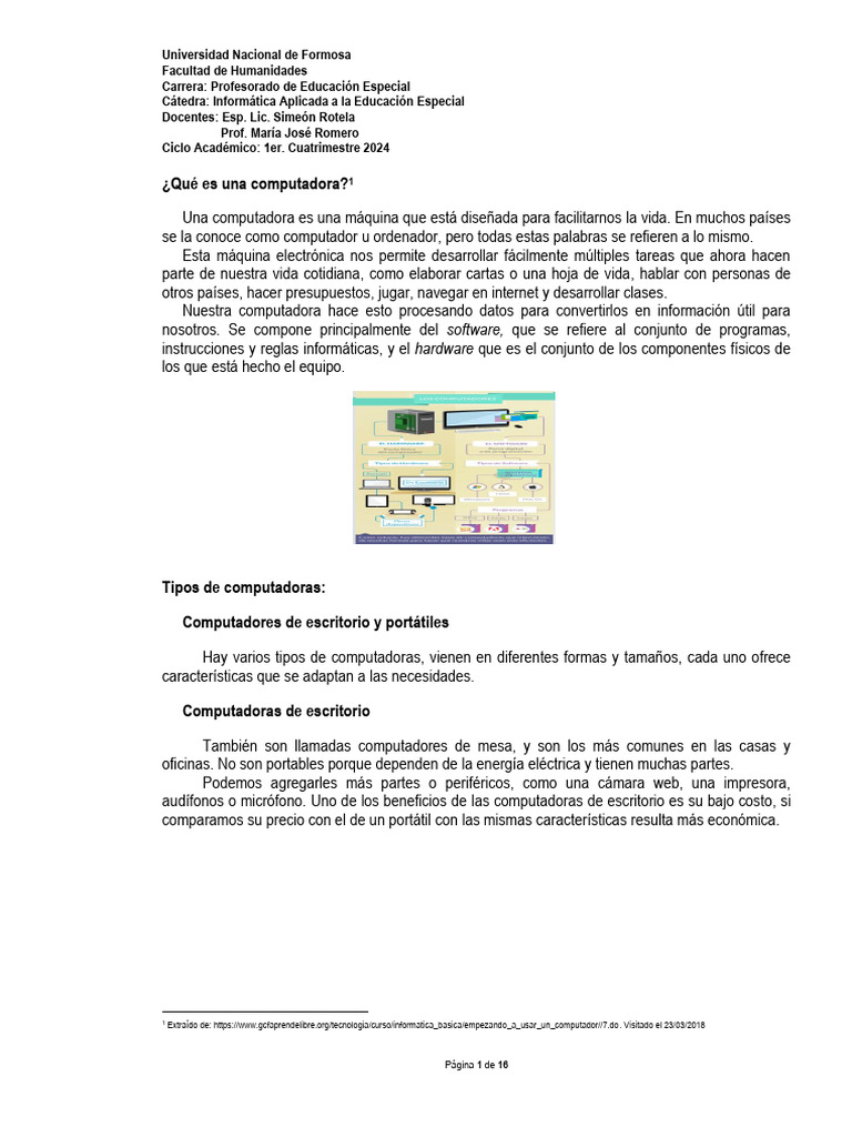 Introducción a las Computadoras y Tipos | PDF | Tableta | Periférico