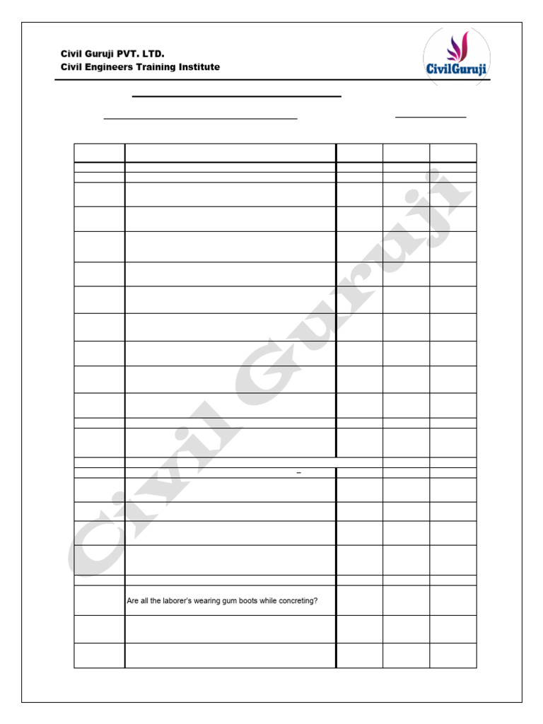 14. Checklist for Beams _ Slabs | PDF | Concrete | Building Materials