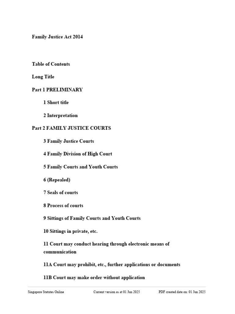 Family Justice Act 2014 Overview | PDF | Judge | Appeal