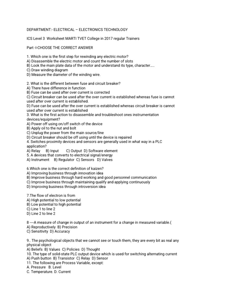 Worksheet L 3 | PDF