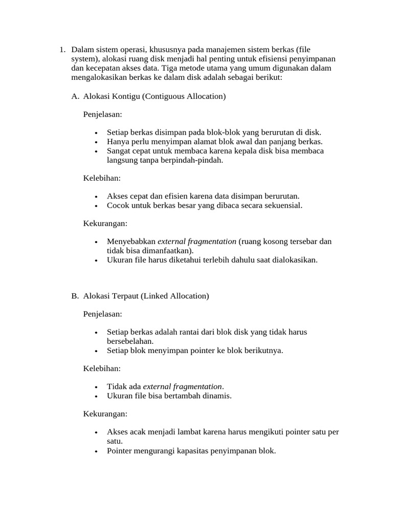 Tugas 3 Msim4201 Sistem Operasi | PDF