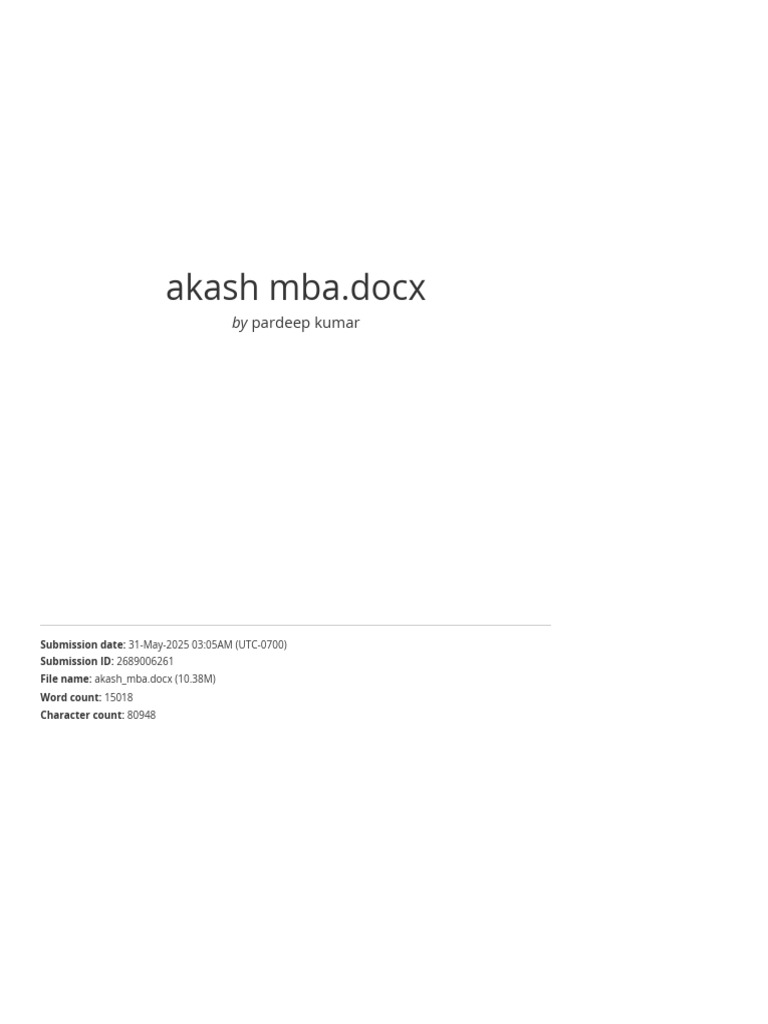 Akash Mba - Docx Compressed Compressed | PDF