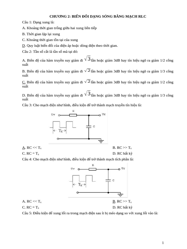 TN KTX Chuong2 | PDF