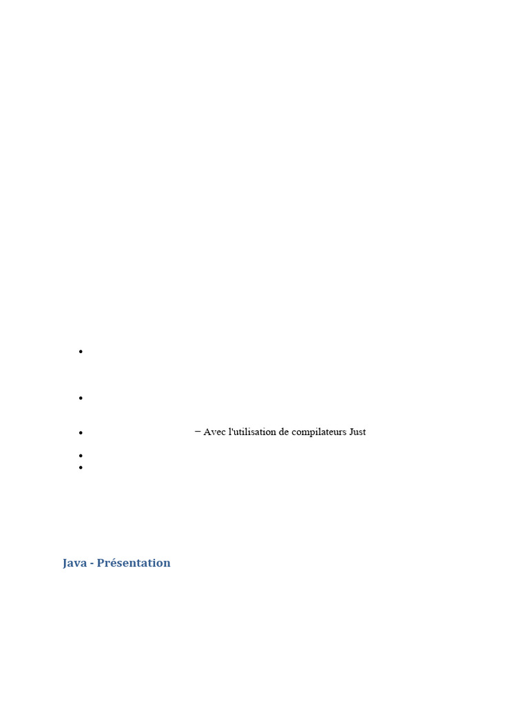 JAVA Support part 1 | PDF | Java (Langage de programmation) | Variable ...