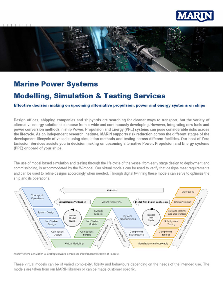 Marine Power Systems Modelling, Simulation and Testing Services | PDF ...